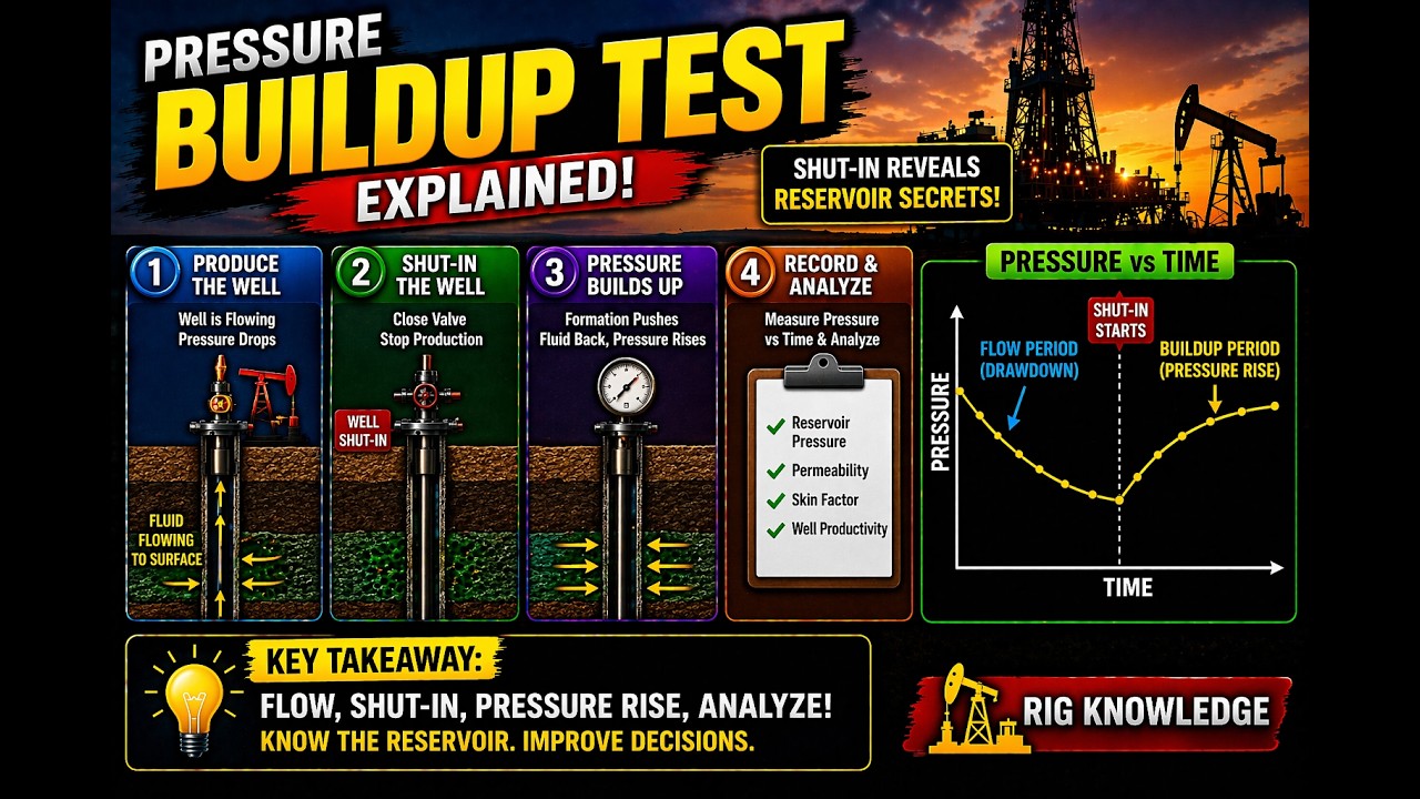 Pressure Buildup Test Explained | Oil Well Testing Basics
