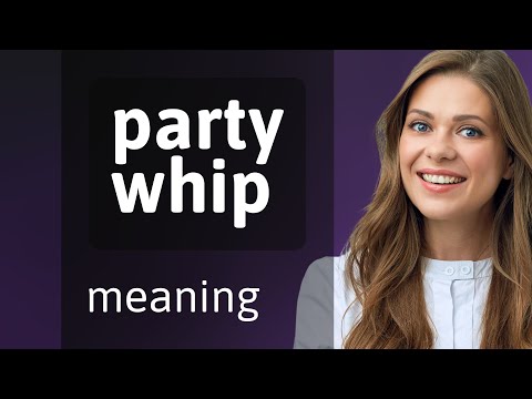 "Party Whip": Unraveling the Meaning