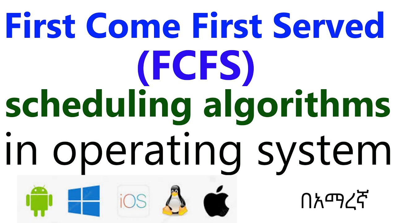 First Come First Served (FCFS) scheduling algorithms in in operating system | process management |