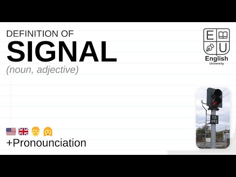 SIGNAL meaning, definition & pronunciation | What is SIGNAL? | How to say SIGNAL