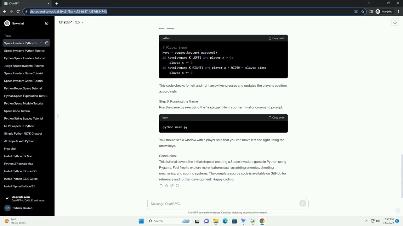 space invaders python code github