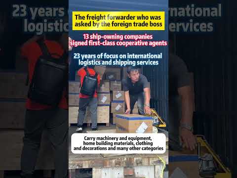 An international freight forwarding company that has been asked by foreign trade bosses!