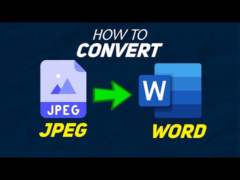 🔄 How to Convert JPEG to Word – Step-by-Step Tutorial