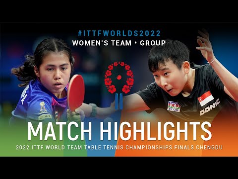 Highlights | Sawettabut Jinnipa (THA) vs Zhou Jingyi (SGP) | WT Grps | #ITTFWorlds2022