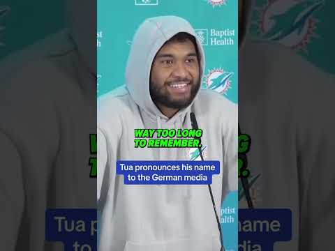 How to pronounce Tua’s full name “Tuanigamanuolepola Tagovailoa" #dolphins