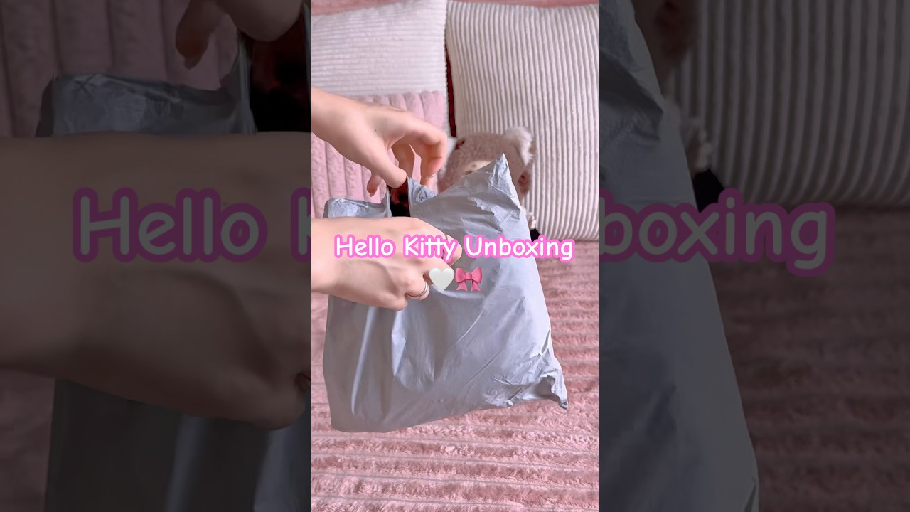 🤍🎀 Hello Kitty Unboxing #kawaii #cute #hellokitty #unboxing #asmr #software