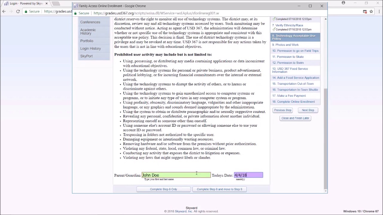 USD367 Enrollment Tutorial