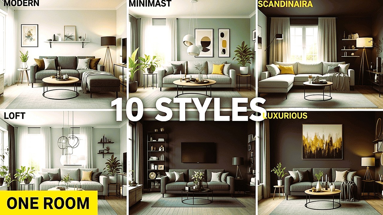 One Room, 10 Styles | Interior Design Transformation