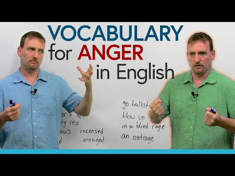 Improve your Vocabulary: 29 ways to express anger in English