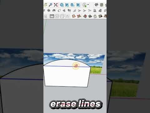 create custom sky and tree background in sketchup easily #shorts