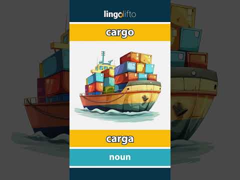 🇬🇧🇪🇸 cargo - carga : learn English : aprendamos inglés : vocabulary builder