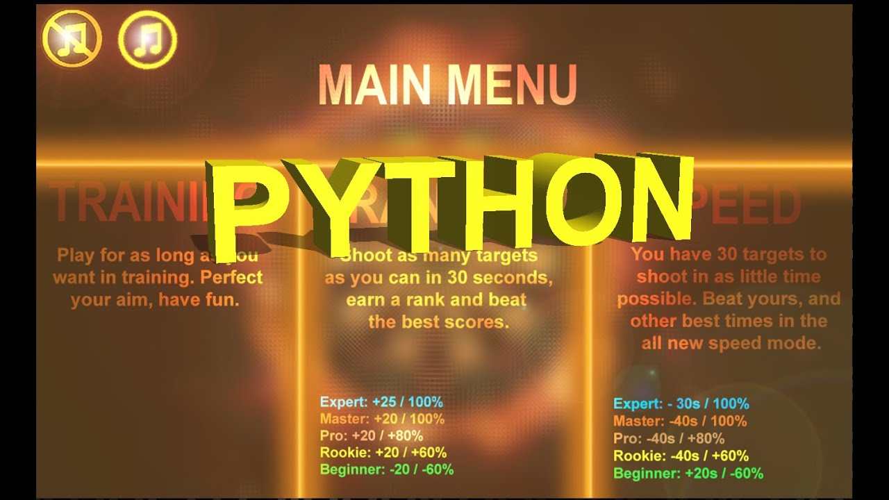 Python / Pygame: Aim Trainer walk-through and Tutorial.