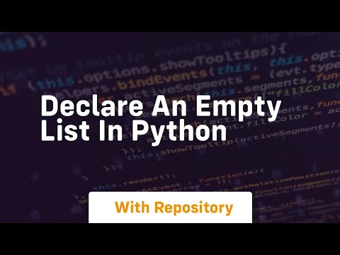 declare an empty list in python