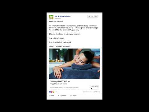Boosted Post vs Facebook Ad (Spa/Massage)