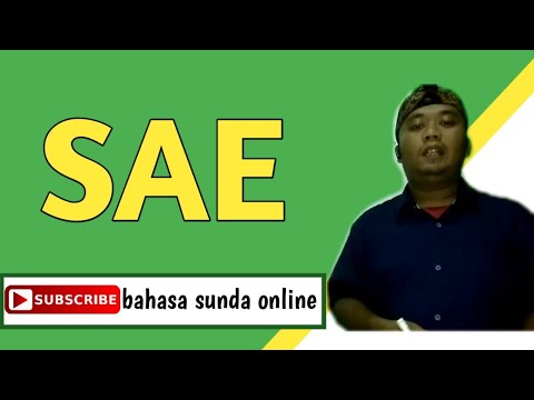 Bahasa sunda dan artinya sae