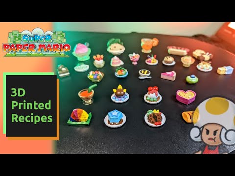 🍰 Paper Mario Recipe Collection (Part 4)・Free STL File for ・Cults