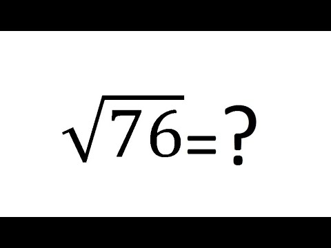 How to find Square Root of 76