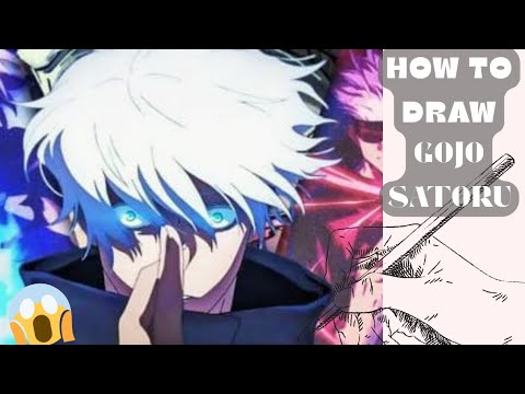 Gojo satoru drawing || Anime drawing || how to draw gojo #anime @artisime @darshans_art @Hitroart