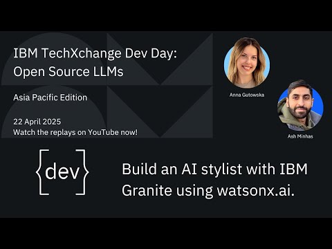 Build an AI stylist with IBM Granite using watsonx.ai