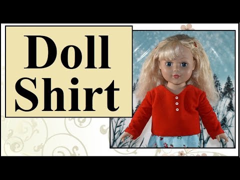 Free Doll Clothes Patterns: 18 Inch Shirt with Long Sleeves