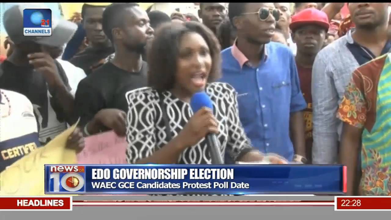 Edo Governorship Election: WAEC GCE Candidates Protest Poll Date