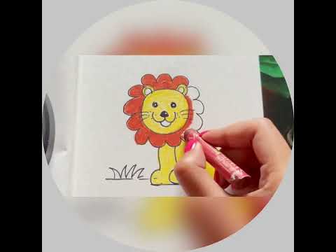 Lion Drawing For Kids #shorts #shortvideo #drawing #viralvideo #drawingforkids #kidsdrawinglessons