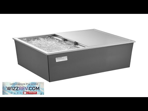 57.8 Qt Drop in Ice Chest Ice Cooler Ice Bin Stainless Steel Review