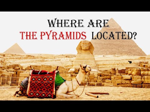 Where are the Pyramids of Giza located?