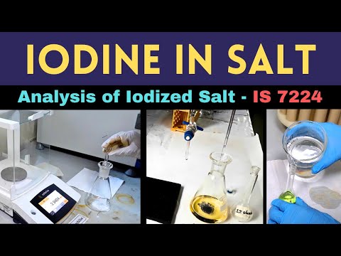 Determination of Iodine (ppm) in Iodized Salt_A Complete Procedure (IS 7224_2006)