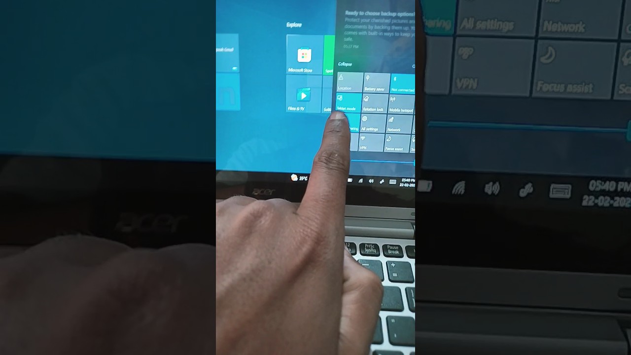 How to Enable/Disable Tablet Mode in Windows 10,11#macnitesh#virulshorts#2024#laptop