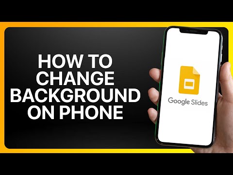 How To Change Background In Google Slides On Phone Tutorial