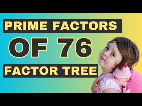 Find prime factors of 76 using factor tree method | Prime factorisation of 76 | Factors of 76