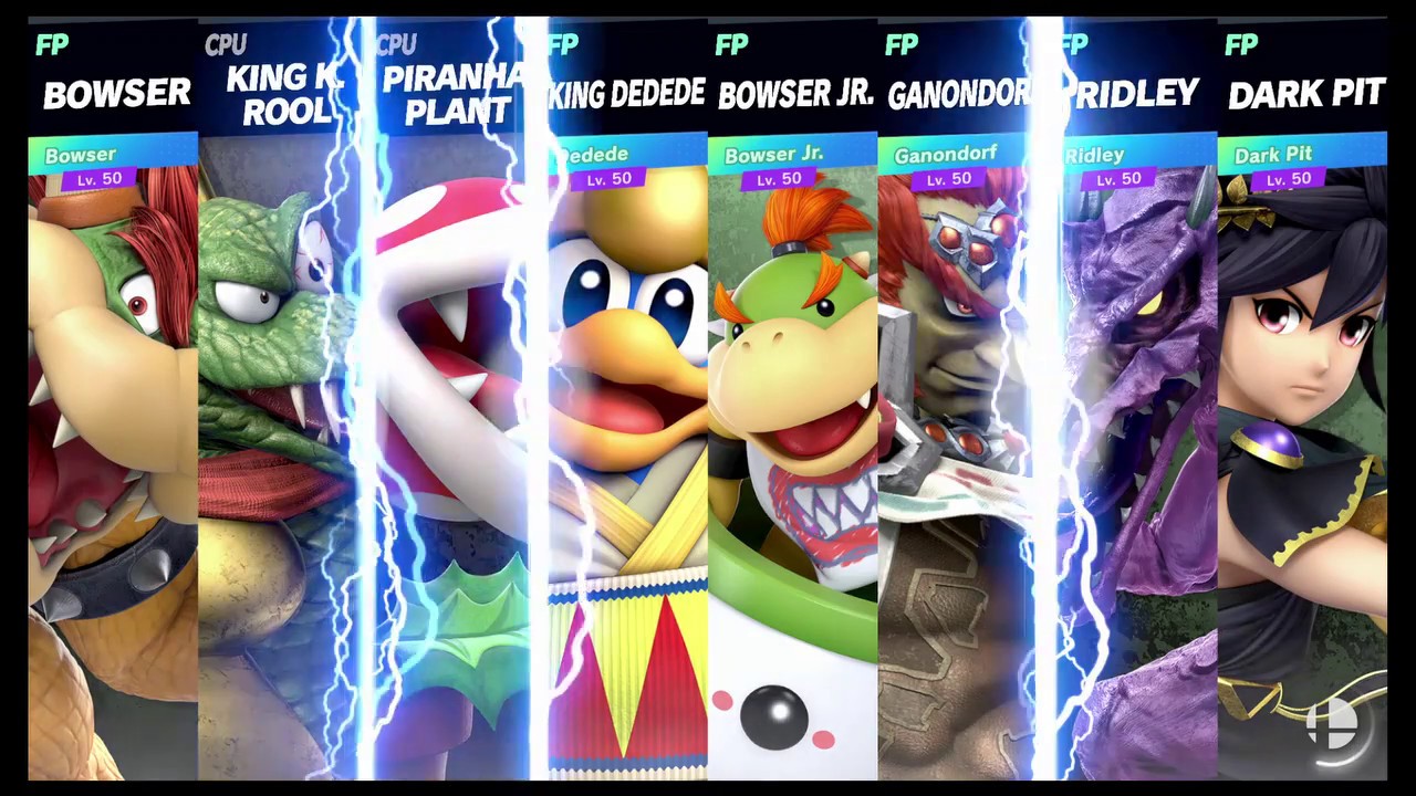Super Smash Bros Ultimate Amiibo Fights Request #1310 Villains Battle Royale