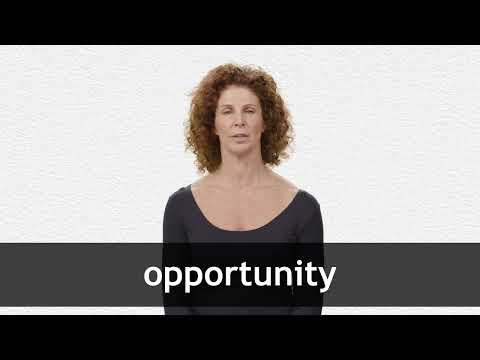 OPPORTUNITY definition and meaning | Collins English Dictionary