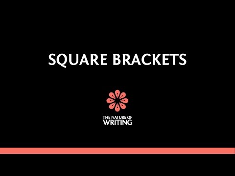 Square Brackets | Integrating Quotations