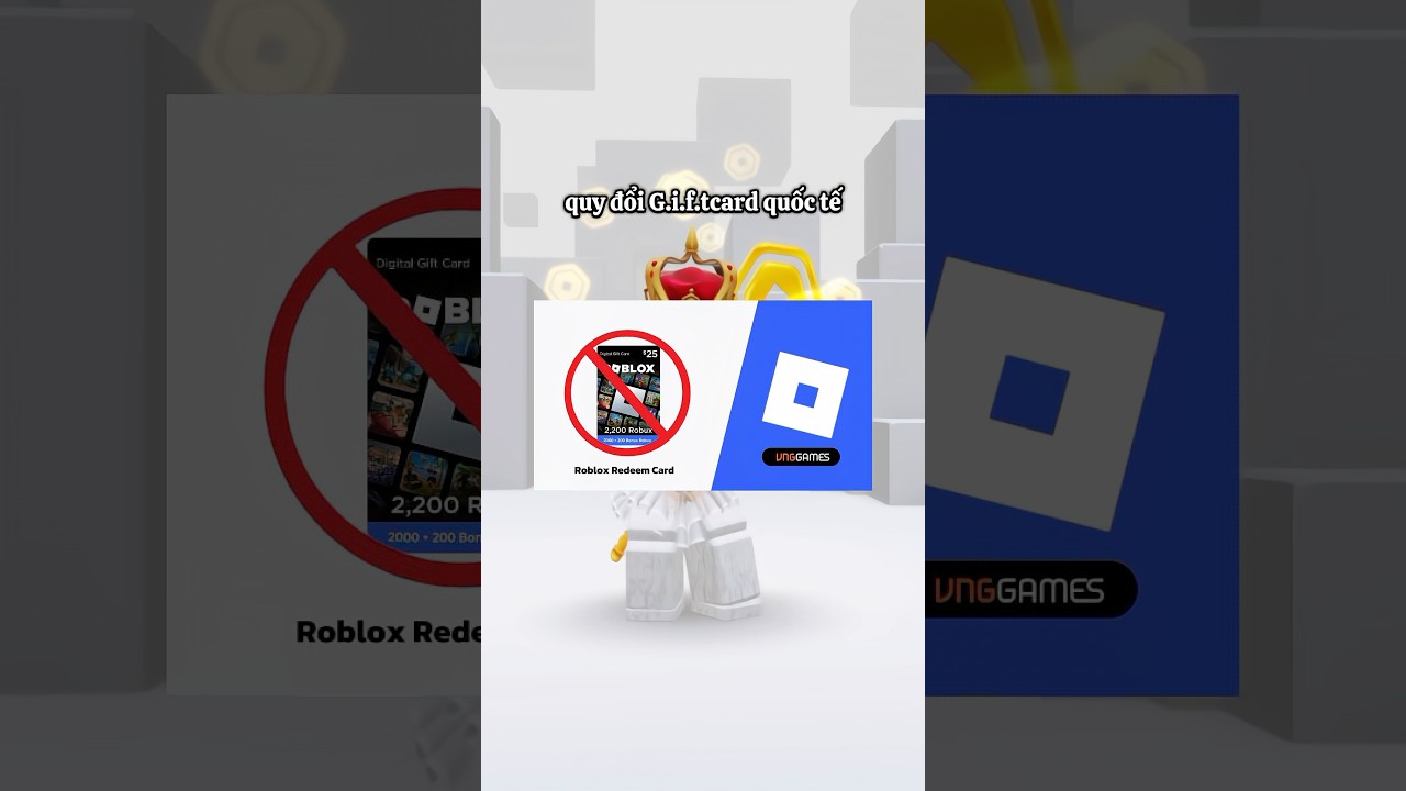 Người dùng sẽ không thể đổi giftcard sang Robux ở Việt Nam? #roblox #miolumin #robloxfyp