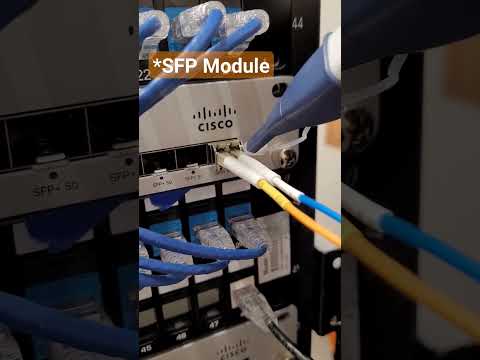 cross connecting fiber GBIC or SFP modules