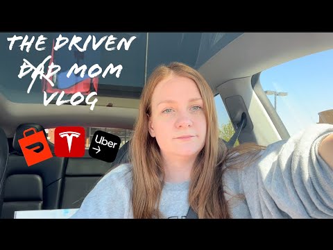 The Driven Mom Drives A #Tesla Model Y Can She Make $375 with #Uber and #Doordash 4/25/22 Vlog