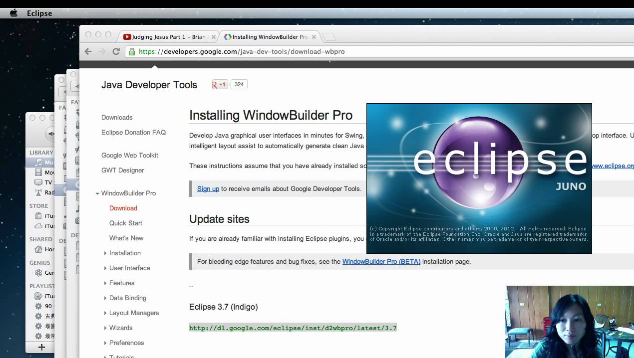 Java with Eclipse Juno Part 4: Create a simple Swing app (GUI)