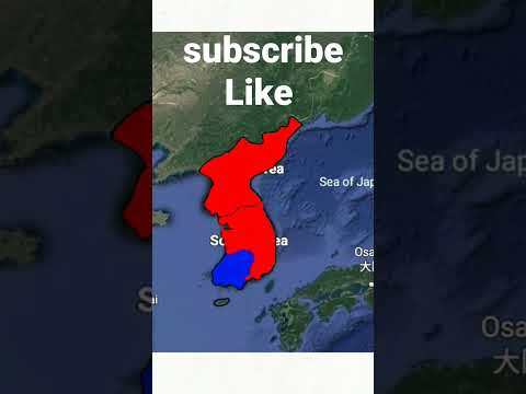 North Korea vs South Korea# SouthKorea,# North Korea,#map,#world