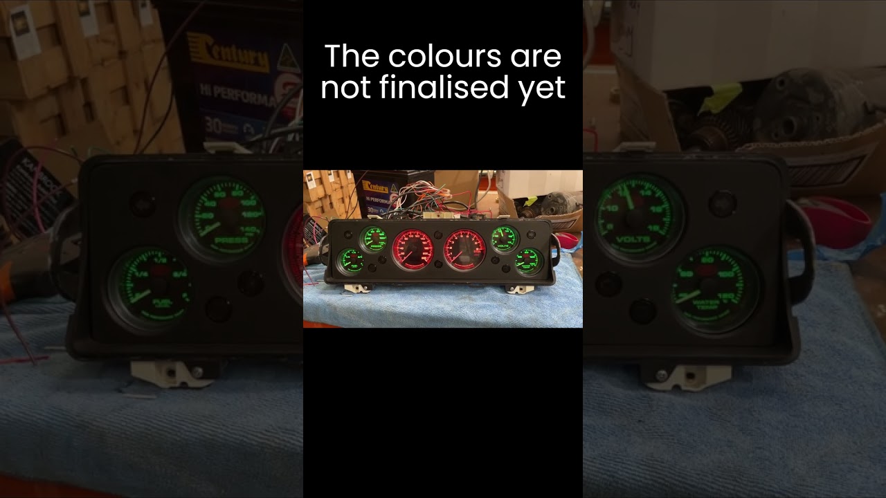 VH Dash mod. Thanks @emdawgjdm   for the great wiring! #shorts #earlycommodore #lsswap #vh