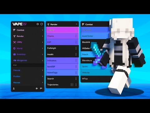 Using Vape Client in Bedwars