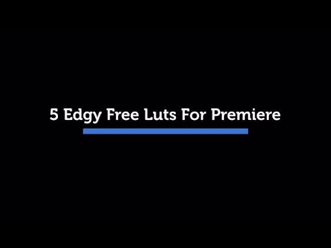 Free Luts for Premiere Premiere Pro Presets
