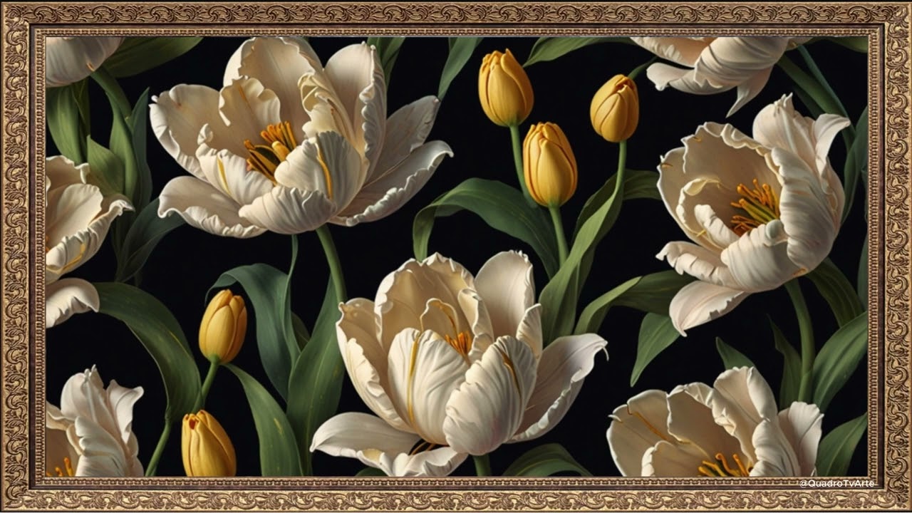 Quadro Para TV - Tulipas