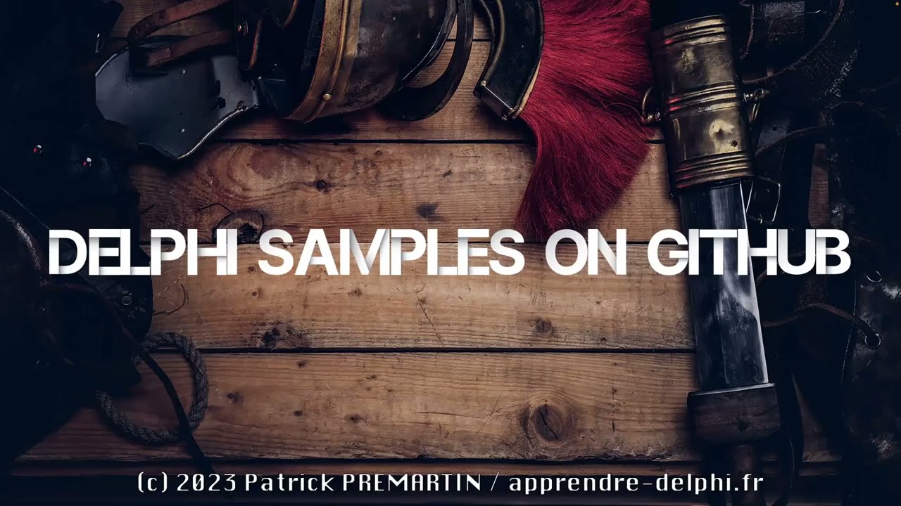 Delphi samples on GitHub (VCL, FireMonkey)