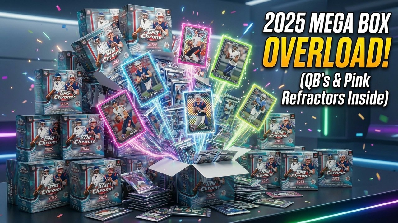 Opening 2025 Topps Chrome Football Mega Boxes X10