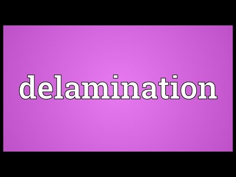 Delamination Meaning