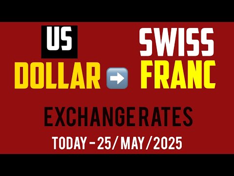 US DOLLAR TO SWISS FRANC EXCHANGE RATES TODAY 25 MAY 2025 - chart convert switzerland conversion