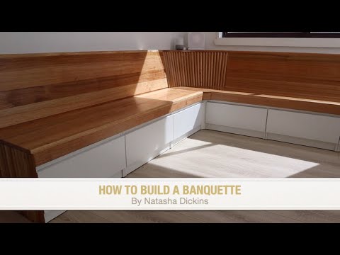 HOW TO DIY Build A Banquette with Fluted Timber Detail