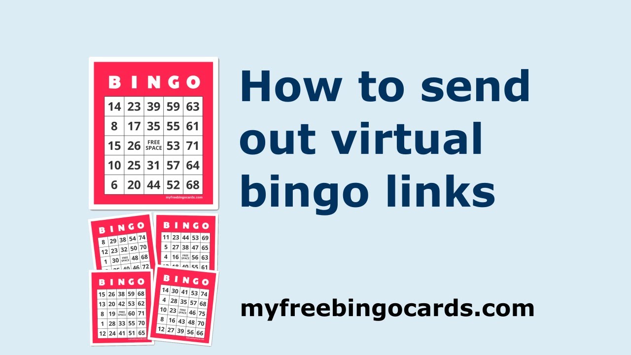 How to send out virtual bingo card links